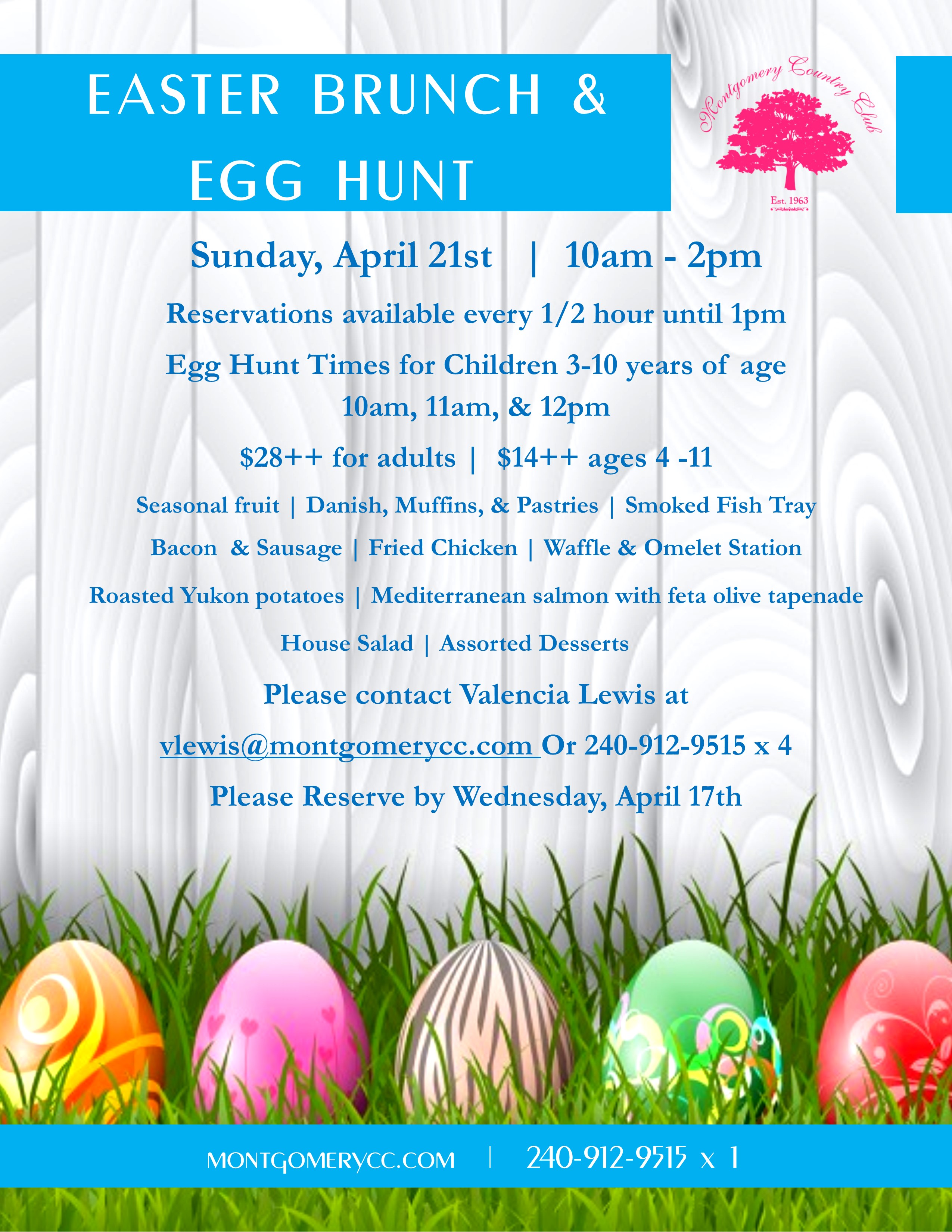 Easter Day Brunch | Montgomery Country Club | 2019-04-21
