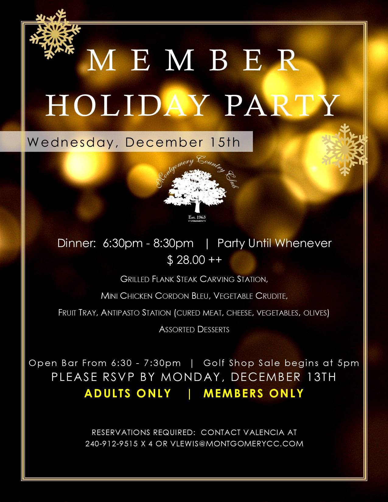 Member Holiday Party | Montgomery Country Club | 2021-12-15